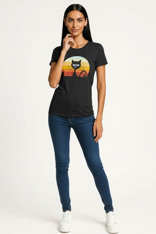 PLAYERA GRAFICA GATO - Vertiche